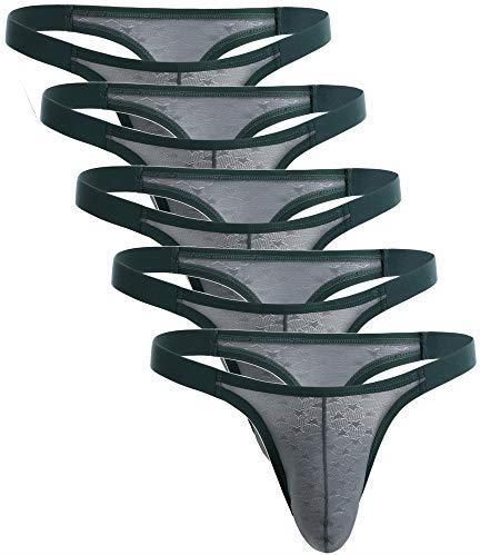 Summer Code Męskie stringi w paski, z niskim stanem, elastyczny pas ...