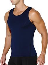 Casey Kevin Koszulka męska wyszczuplająca brzuch Shapewear podkoszulek ...