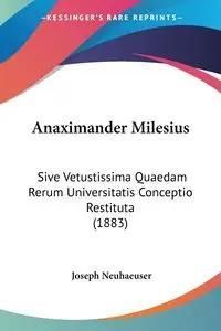 Anaximander Milesius - Literatura obcojęzyczna - Ceny i opinie - Ceneo.pl