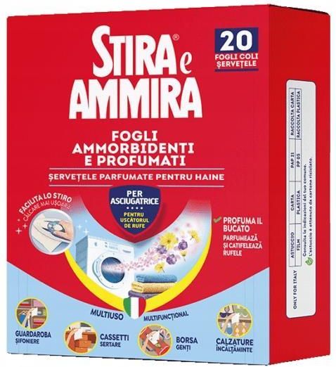 Stira E Ammira Chusteczki Zapachowe Do Suszarki, Szafy Itp. 20szt ...