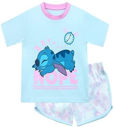Piżama Disney Lilo I Stitch , Piżama Dziewczęca , Piżama Stitch Barwnik Do Krawata Dla ...