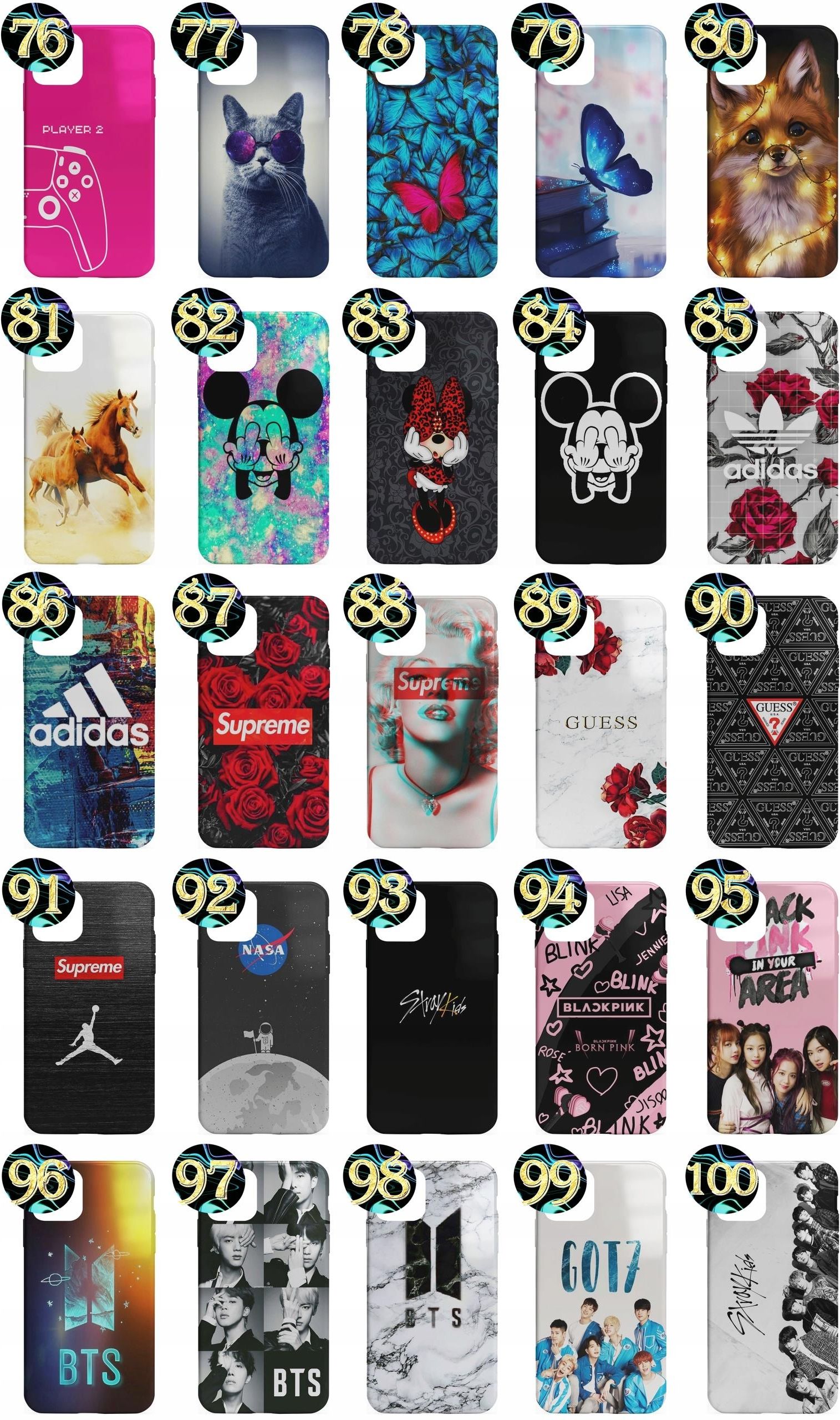 World Case Etui Case Do Oppo Reno 7 Lite 5G Blackpink Damskie Kpop Bts ...