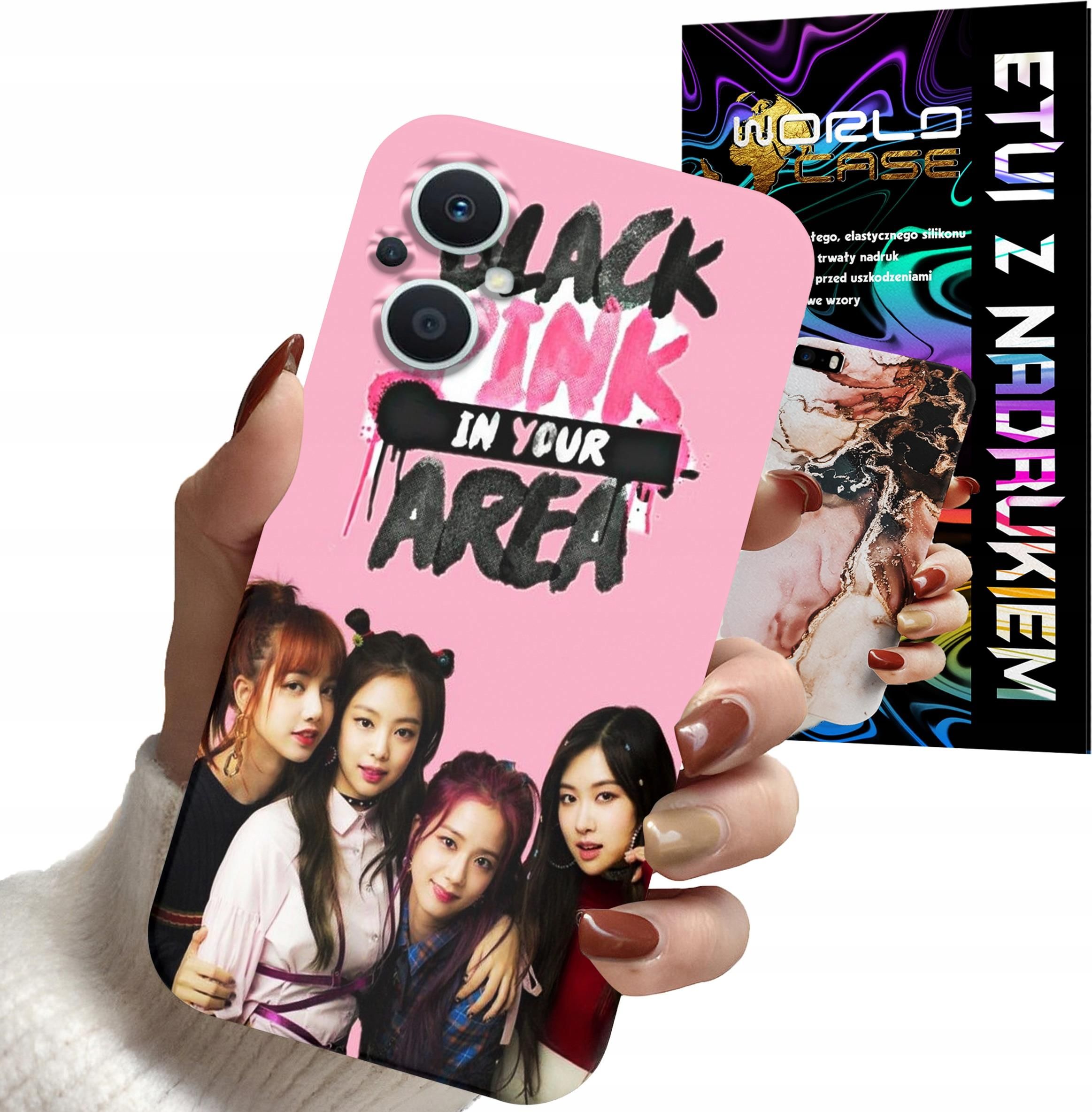 World Case Etui Case Do Oppo Reno 7 Lite 5G Blackpink Damskie Kpop Bts ...