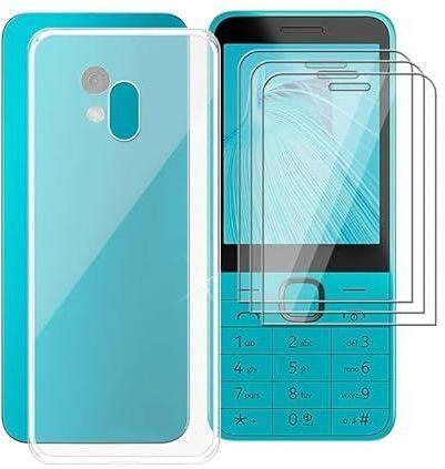 Aqggesh Etui Do Nokia 235 4G 2024 2 8 3 Sztuki Folii Ochronnej Ultra ...