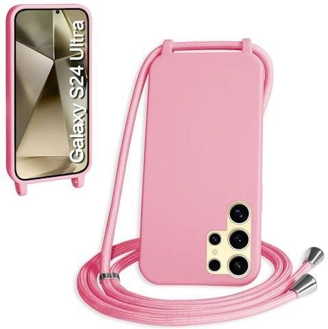 Goodcacy Etui Crossbody Ze Smyczą Do Samsung Galaxy S24 Ultra Płynny ...