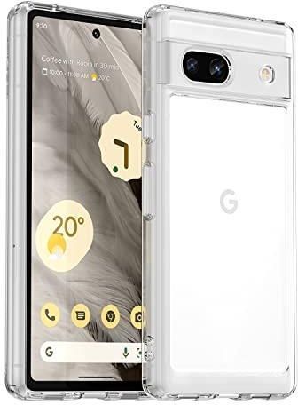 PEIYE Przezroczyste etui do Google Pixel 7a, smukły przezroczysty tył z odporną na wstrząsy ...