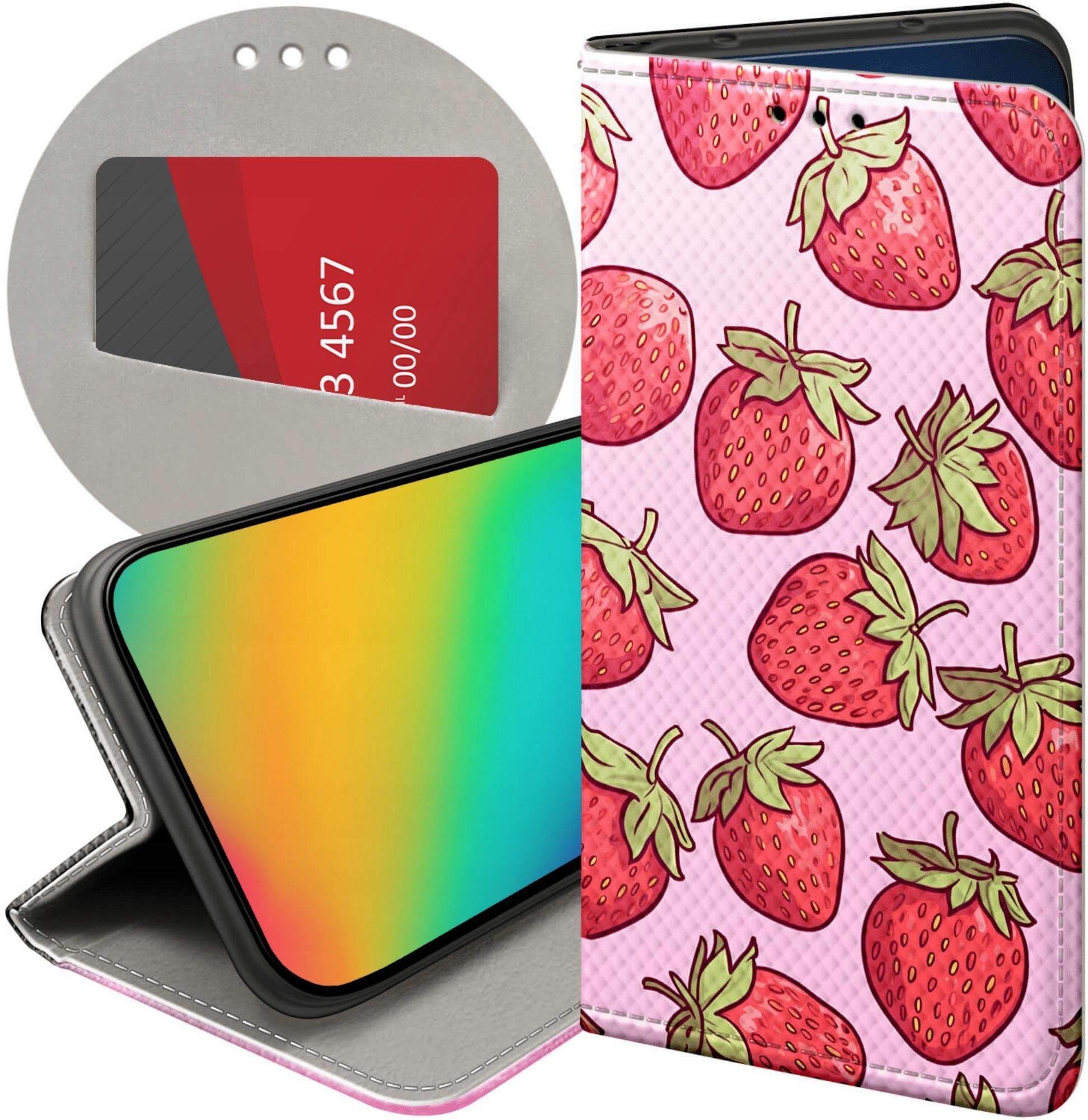 Hello Case Etui Z Klapką Do Motorola Moto Edge 40 Pro Truskawki ...