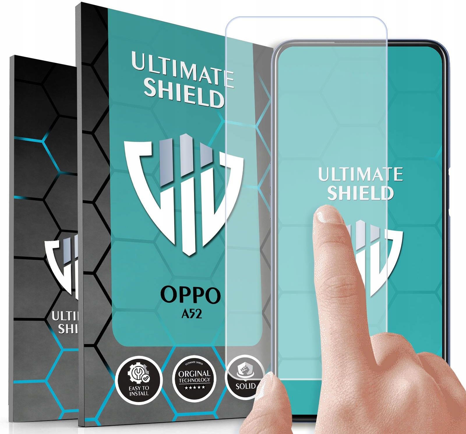 Ultimate Shield Szkło 5D Na Cały Ekran Telefonu Do Oppo A52 Nietłukące ...