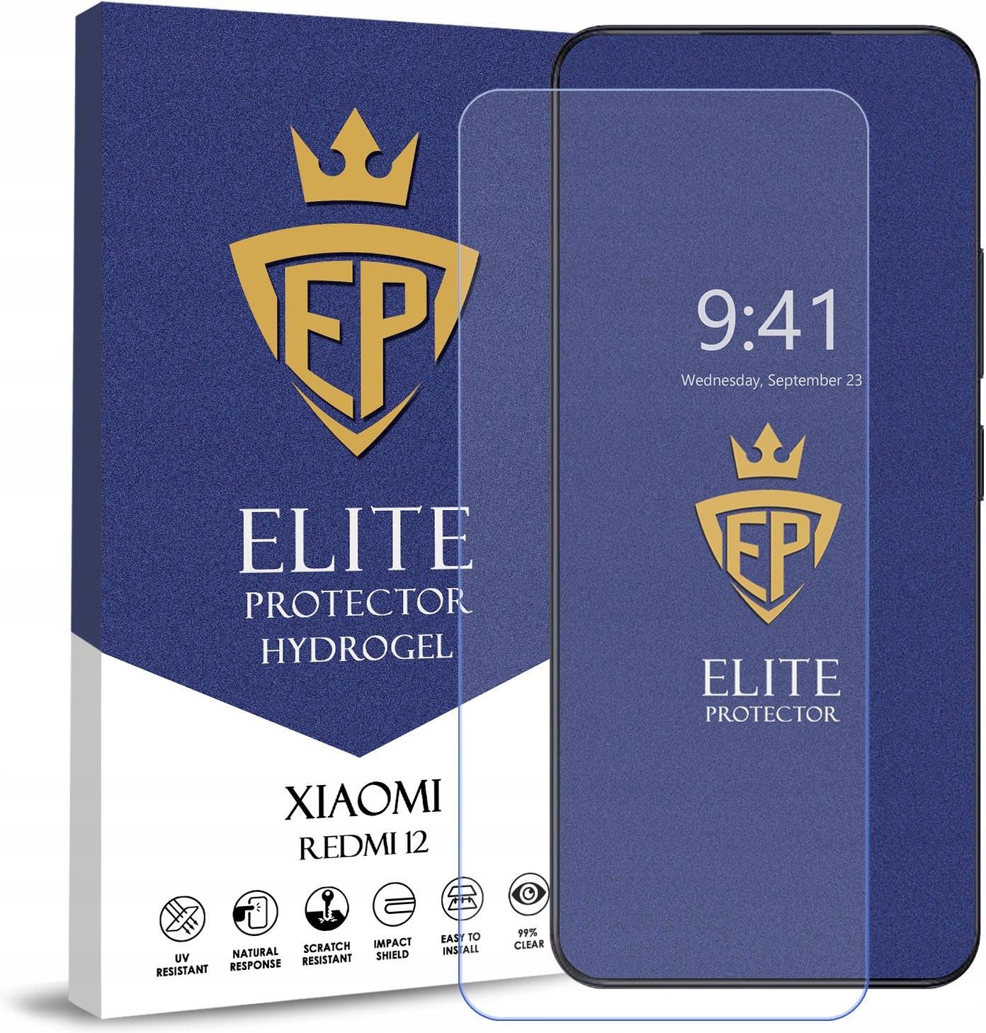 Elite Protector Szkło 5D Cały Ekran Na Telefon Do Xiaomi Redmi 12 ...