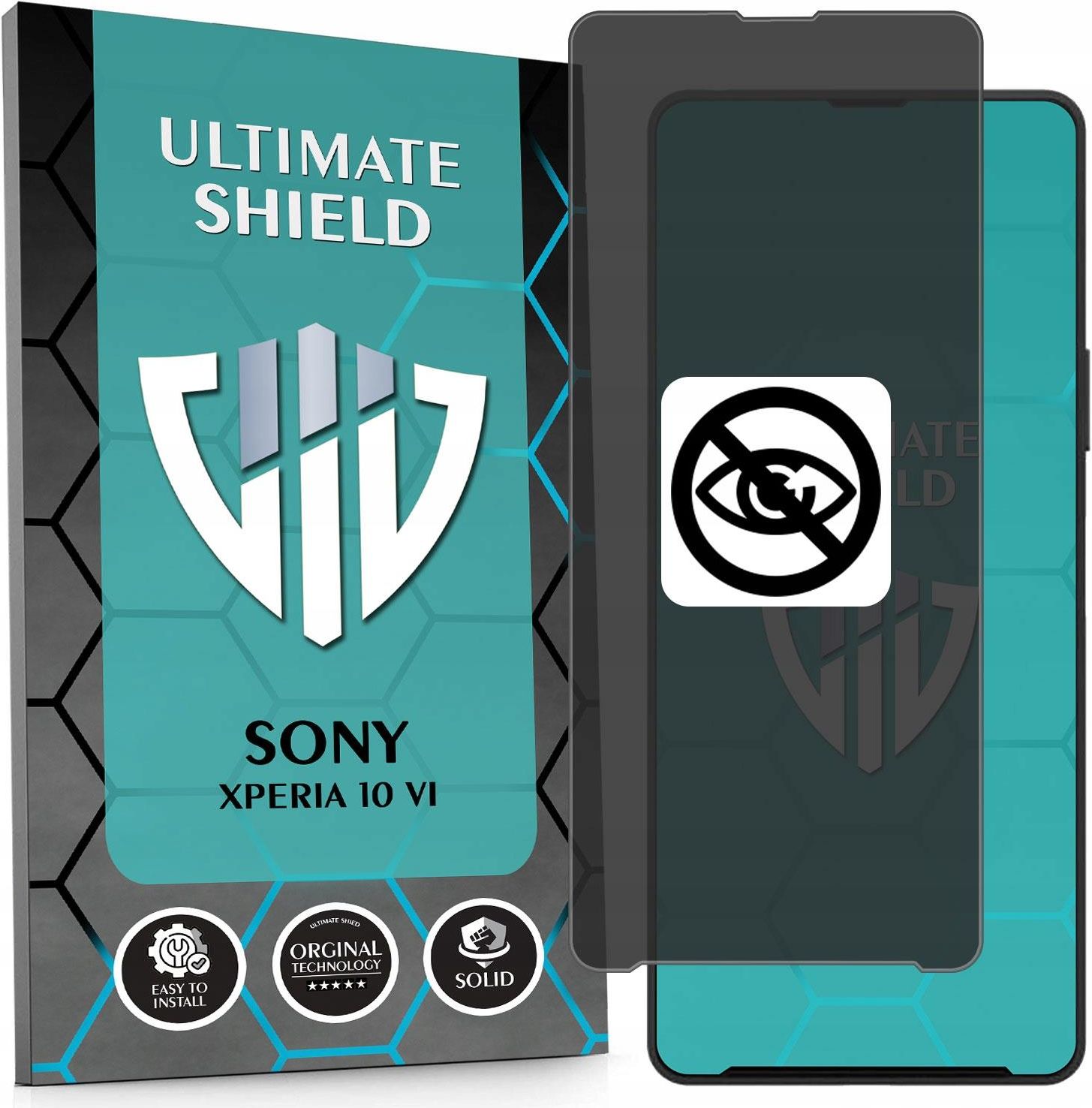 Ultimate Shield Najlepsze Szkło 5D Antyszpiegowskie Do Sony Xperia 10 ...