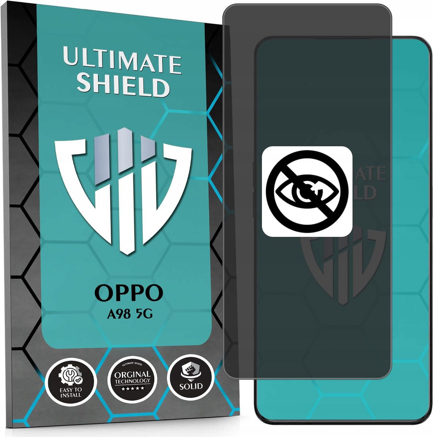 Ultimate Shield Najlepsze Szkło 5D Antyszpiegowskie Do Oppo A98 5G ...