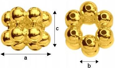 925 Element Ozdobny Srebro Pozłacane - Ceny i opinie - Ceneo.pl