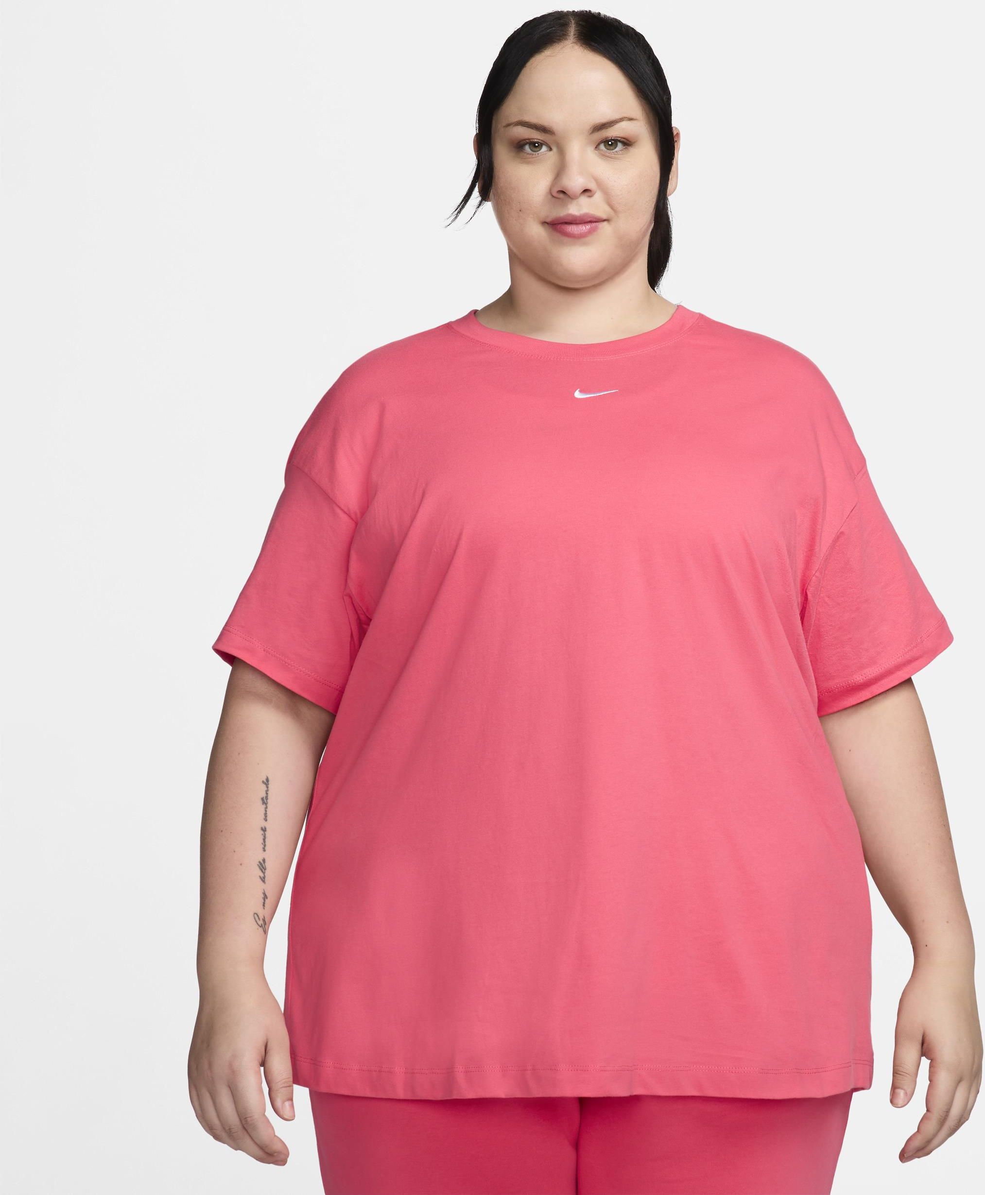 T-shirt damski Nike Sportswear Essential (duże rozmiary) - Różowy - Ceny i opinie - Ceneo.pl