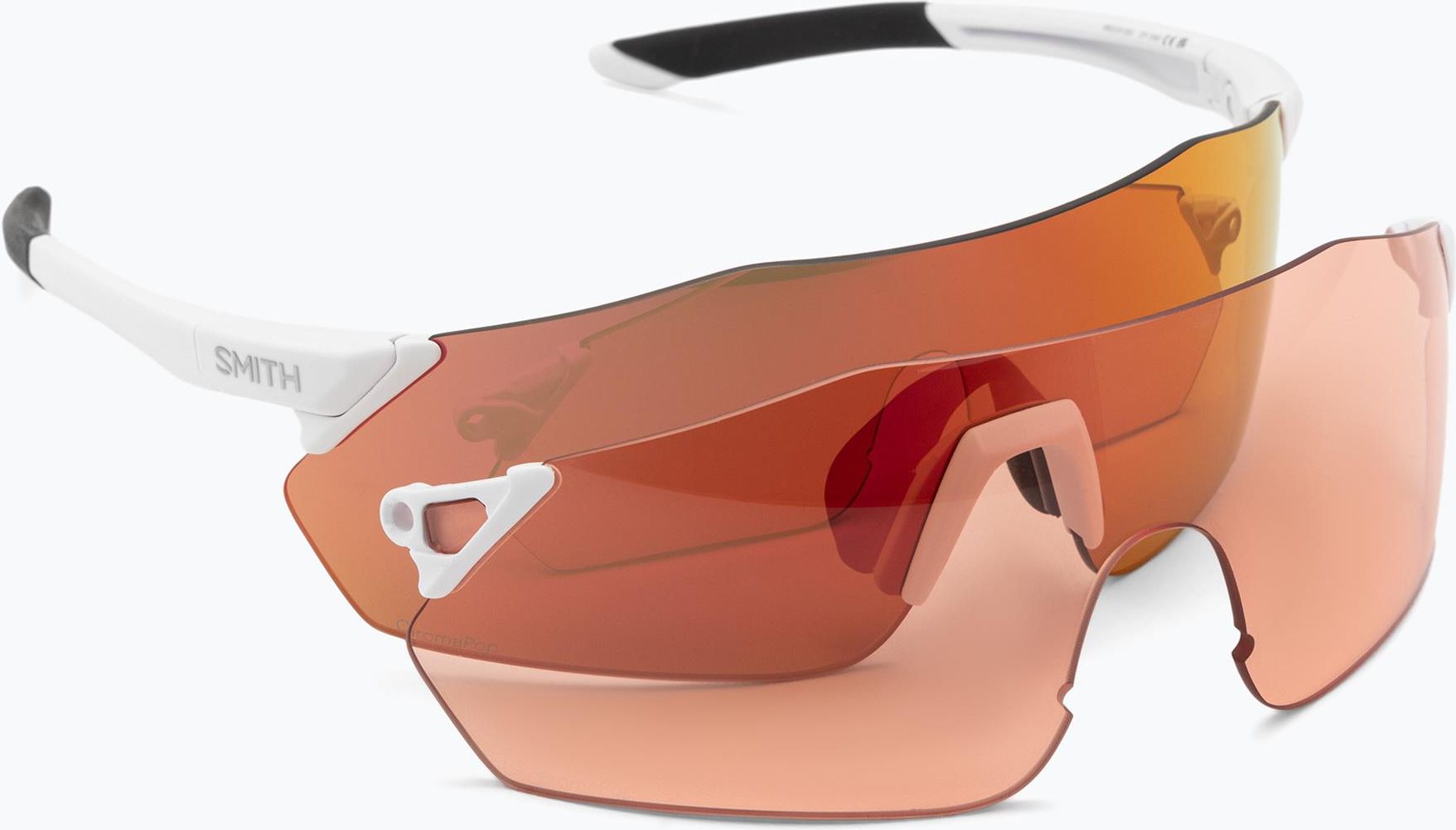 Smith Okulary Przeciwsłoneczne Reverb Matte White/Chromapop Red Mirror ...