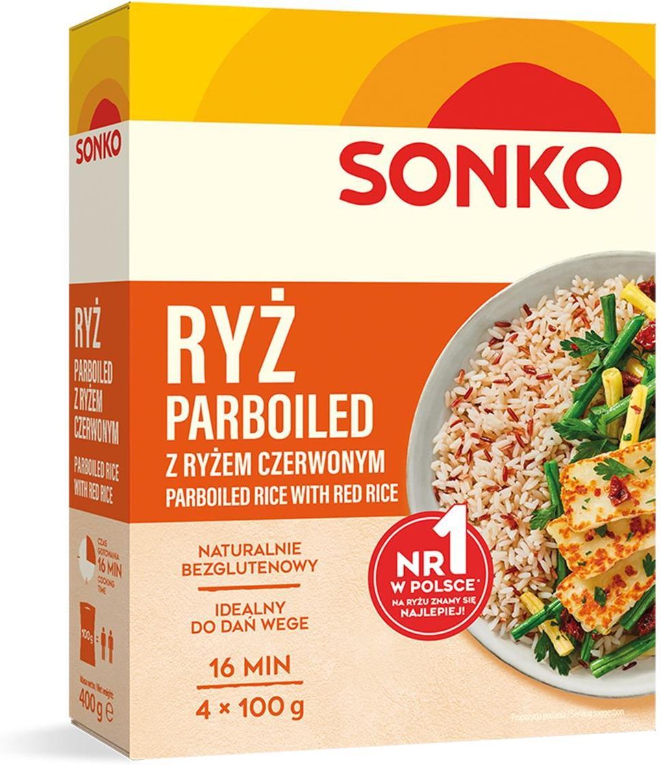 Sonko Ryż Parboiled Z Ryżem Czerwonym 400g - Ceny i opinie - Ceneo.pl