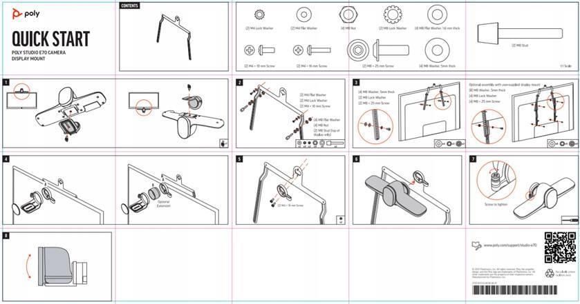 HP POLY VESA MOUNT,STUDIO E70 875K7AA Zestaw montażowy - ceny i opinie ...