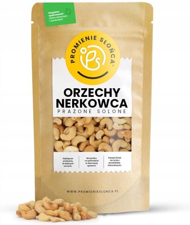 Promienie Słońca Orzechy Nerkowca Prażone Solone 500g - Ceny i opinie - Ceneo.pl