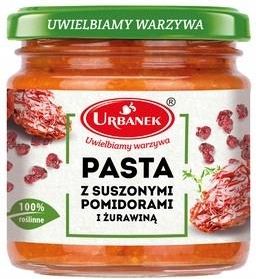 Urbanek Pasta Z Suszonymi Pomidorami I Żurawiną 180g - Ceny i opinie ...