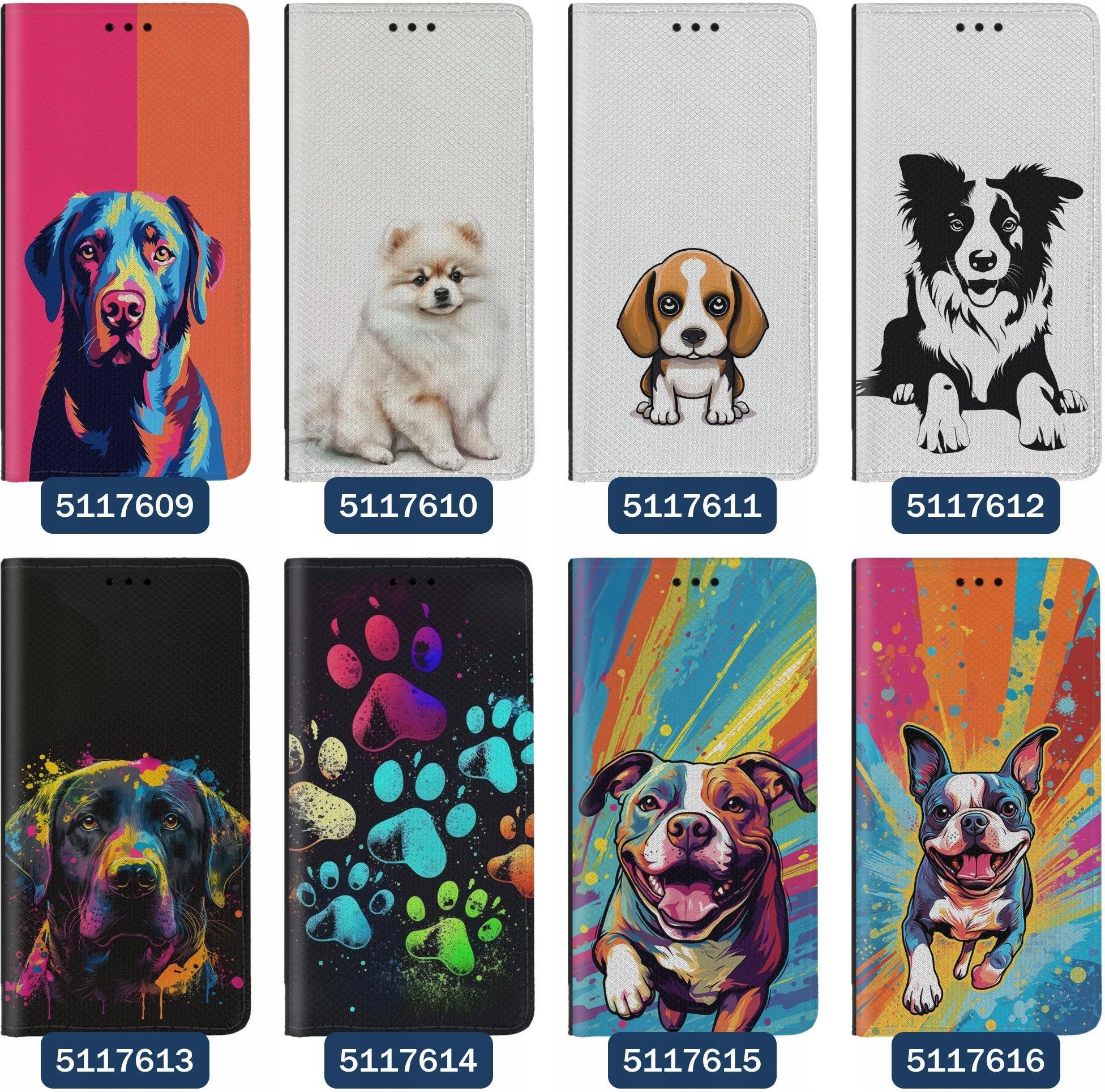 Superetui Etui Z Klapką Do Samsung Galaxy M23 Pies Psy Pieski Psiaki ...