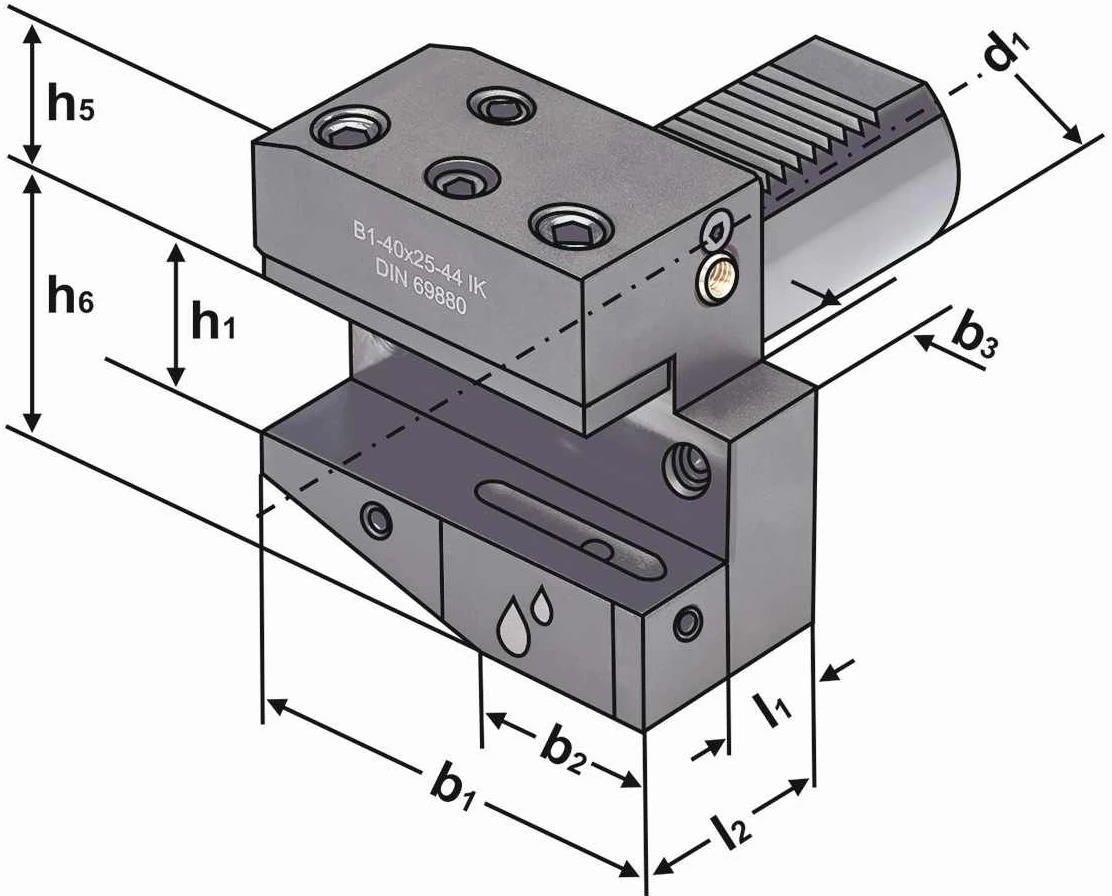 Kemmler Oprawka Nożowa Poprzeczna Prawa Krótka B1 Vdi 40 25x44mm Din ...
