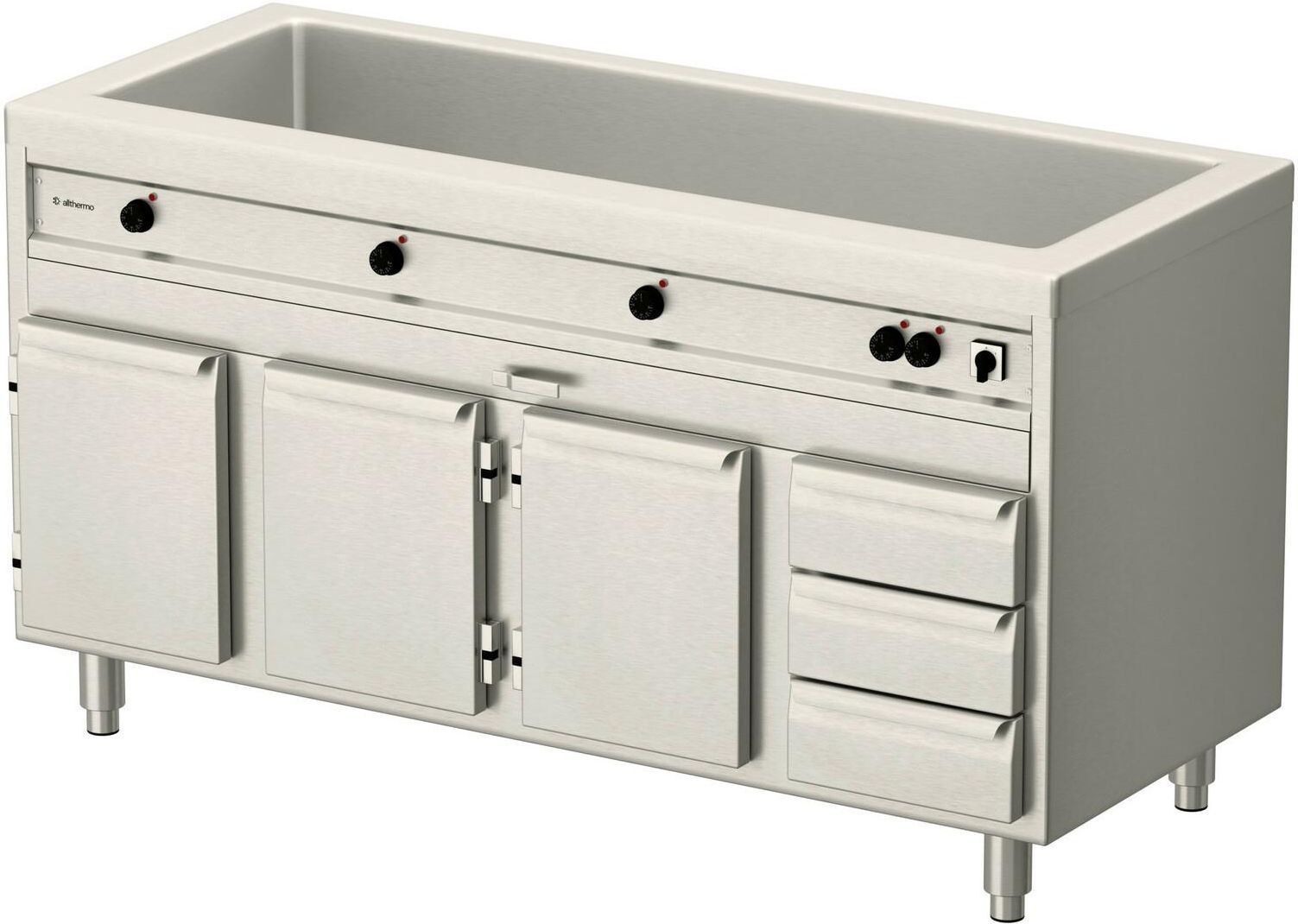 Allthermo Bemar Wolnostojący 1-Komorowy Z Szafką Grzewczą, 3szt. Drzwi ...