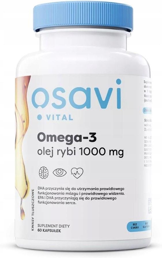 Osavi Omega-3 Olej Rybi Molecularly Distilled 1000Mg 60 Kaps - Opinie i ceny na Ceneo.pl