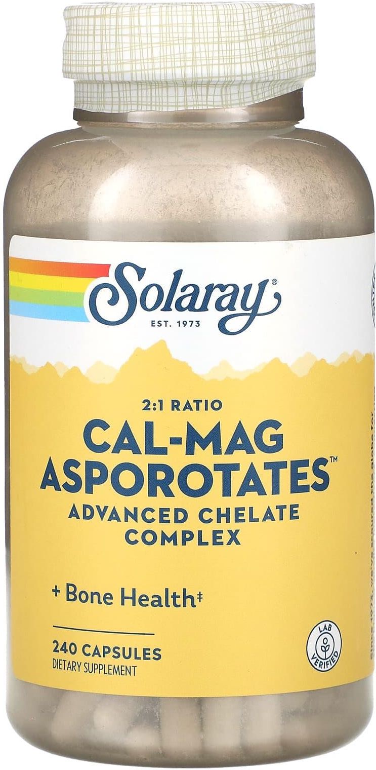 Solaray 2:1 Ratio Cal-Mag Asporotates 240 Kaps - Opinie i ceny na Ceneo.pl