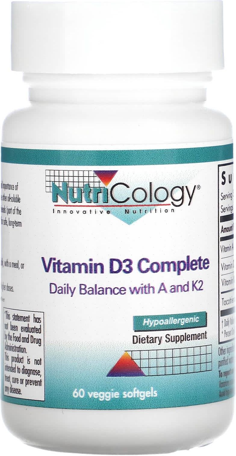 Nutricology Witamina D3 Complete 60 Veggie Kaps - Opinie i ceny na Ceneo.pl