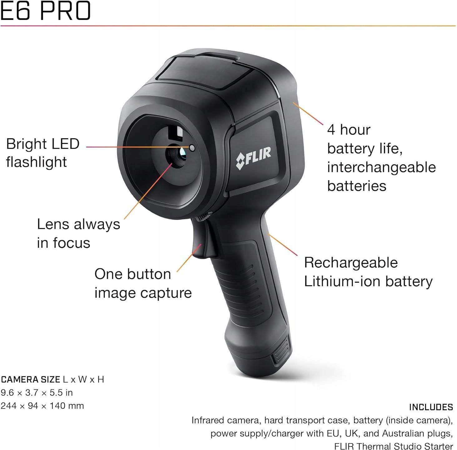 Profesjonalna Kamera Termowizyjna FLIR E6 PRO - Precyzja i Wydajność ...
