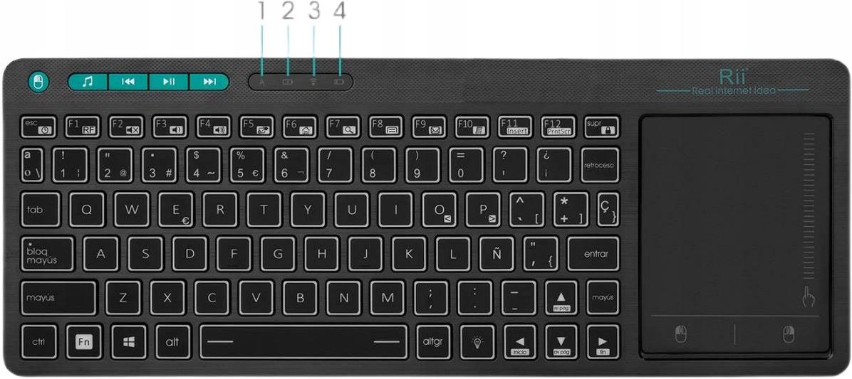 Klawiatura Rii Bezprzewodowa Plus Qwerty Es (K18) - Opinie i ceny na ...