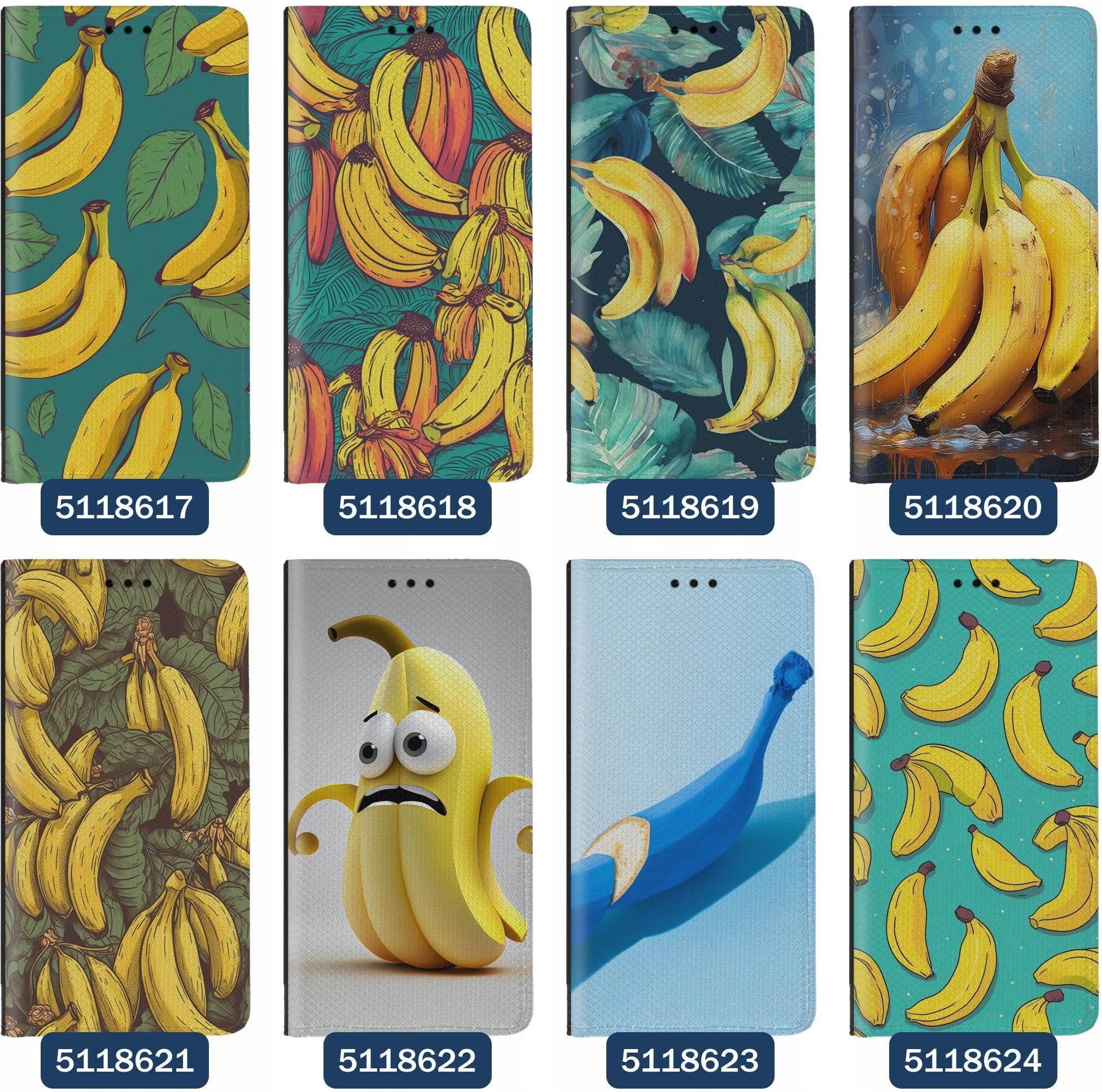 Superetui Etui z klapką do Motorola Moto G54 Banan Żółty Owoc - Etui na ...