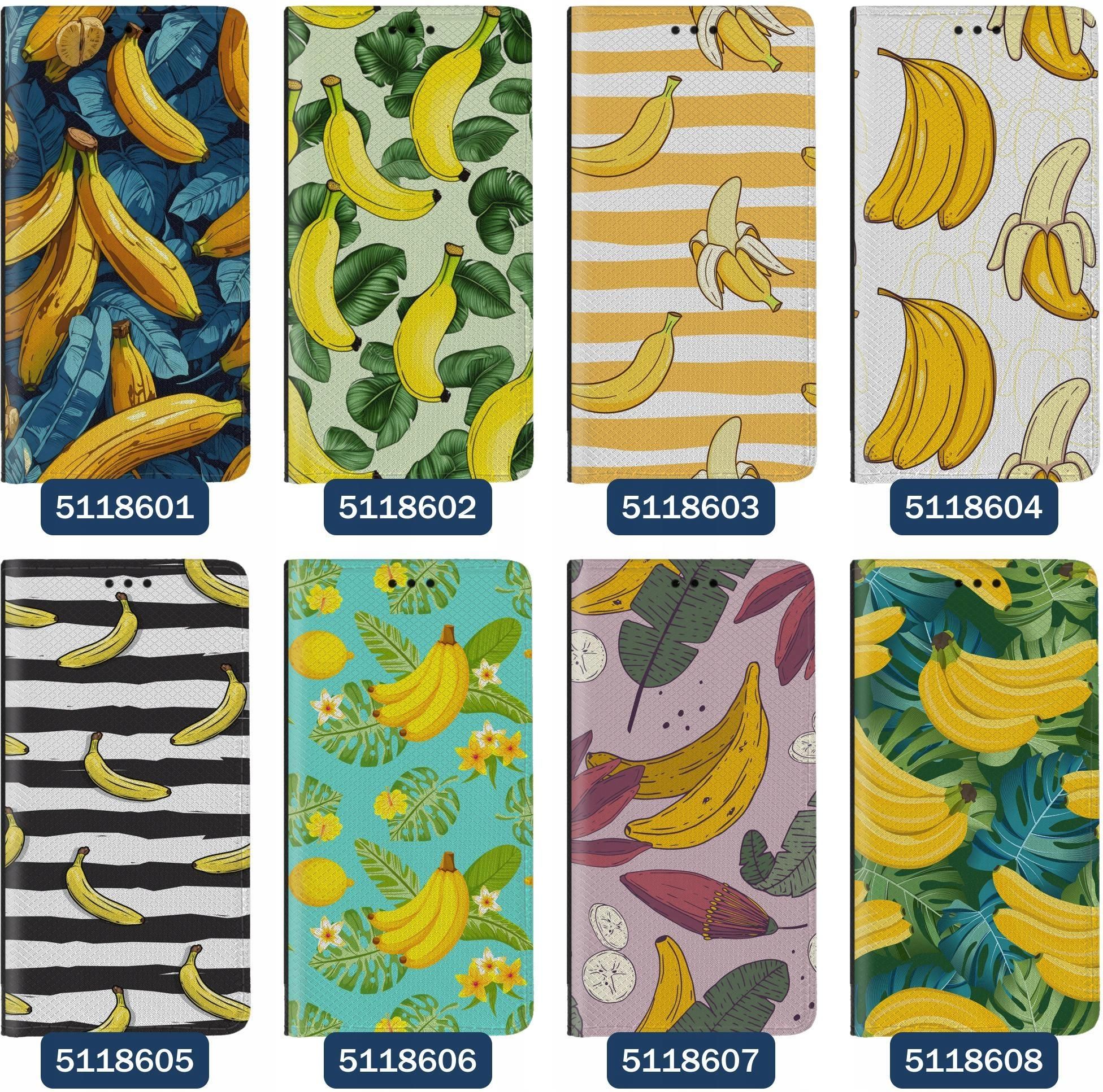 Superetui Etui z klapką do Motorola Moto G54 Banan Żółty Owoc - Etui na ...