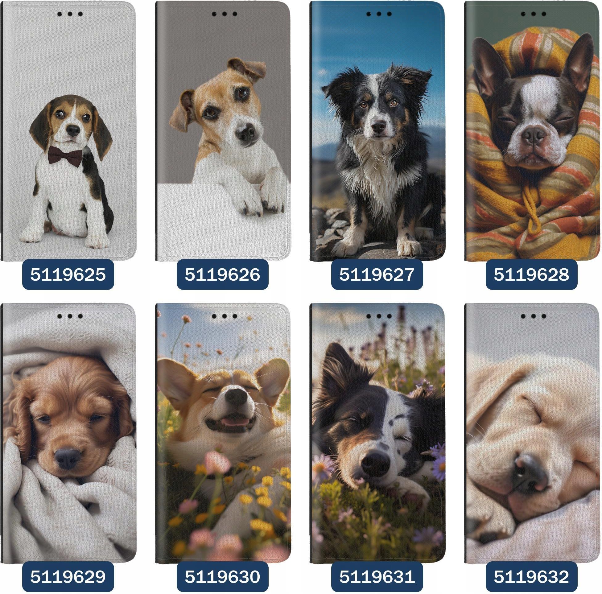 Superetui Etui z klapką do Xiaomi Redmi 13C 4G Psy Pieski Pieseły ...