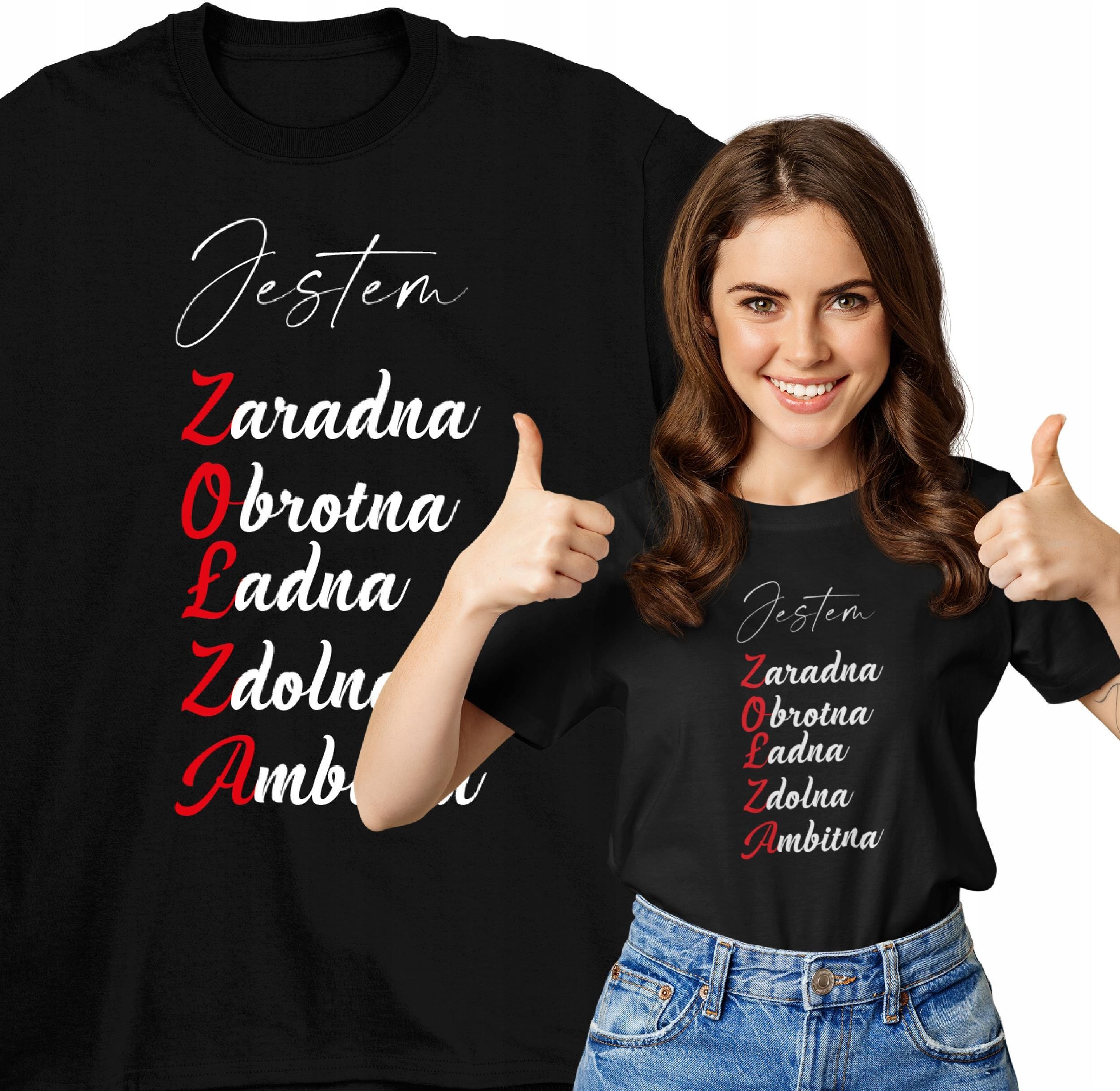 Koszulka Damska Zołza Z Nadrukiem Napisem Czarna Bluzka T-shirt L - Ceny i opinie - Ceneo.pl