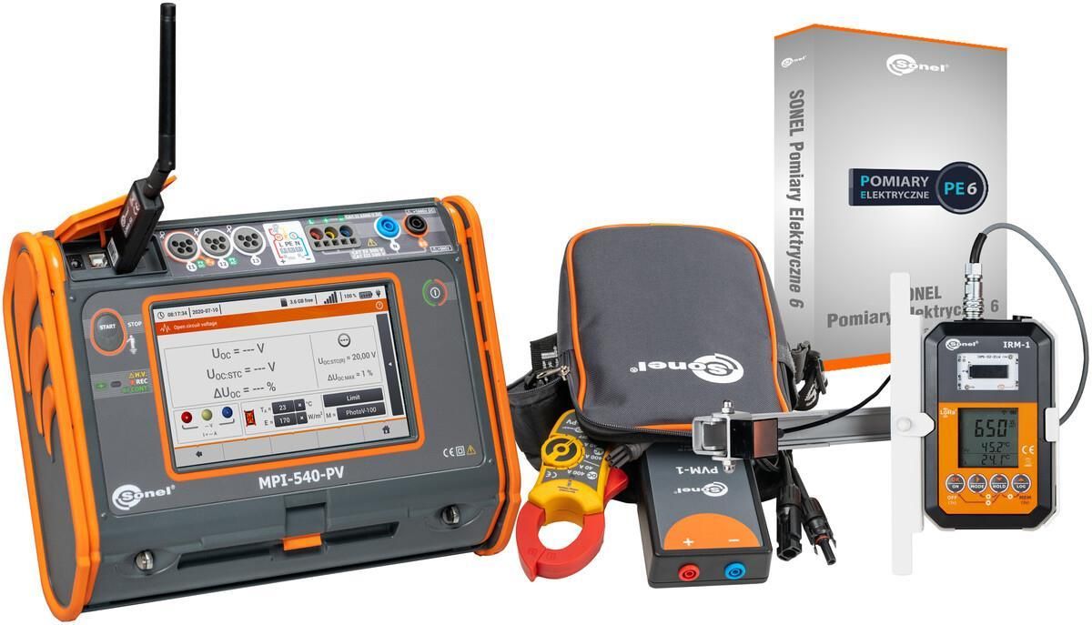 Miernik uniwersalny Sonel Miernik parametrów instalacji elektrycznych MPI-540 PV SOLAR + Program ...