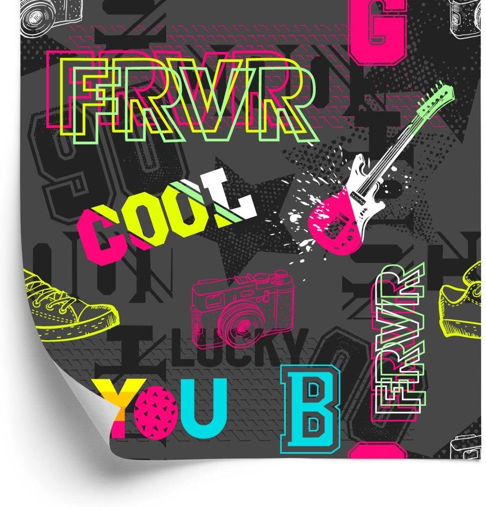 Emaga Tapeta Abstrakcyjny Młodzieżowy Kolaż - Opinie i ceny na Ceneo.pl