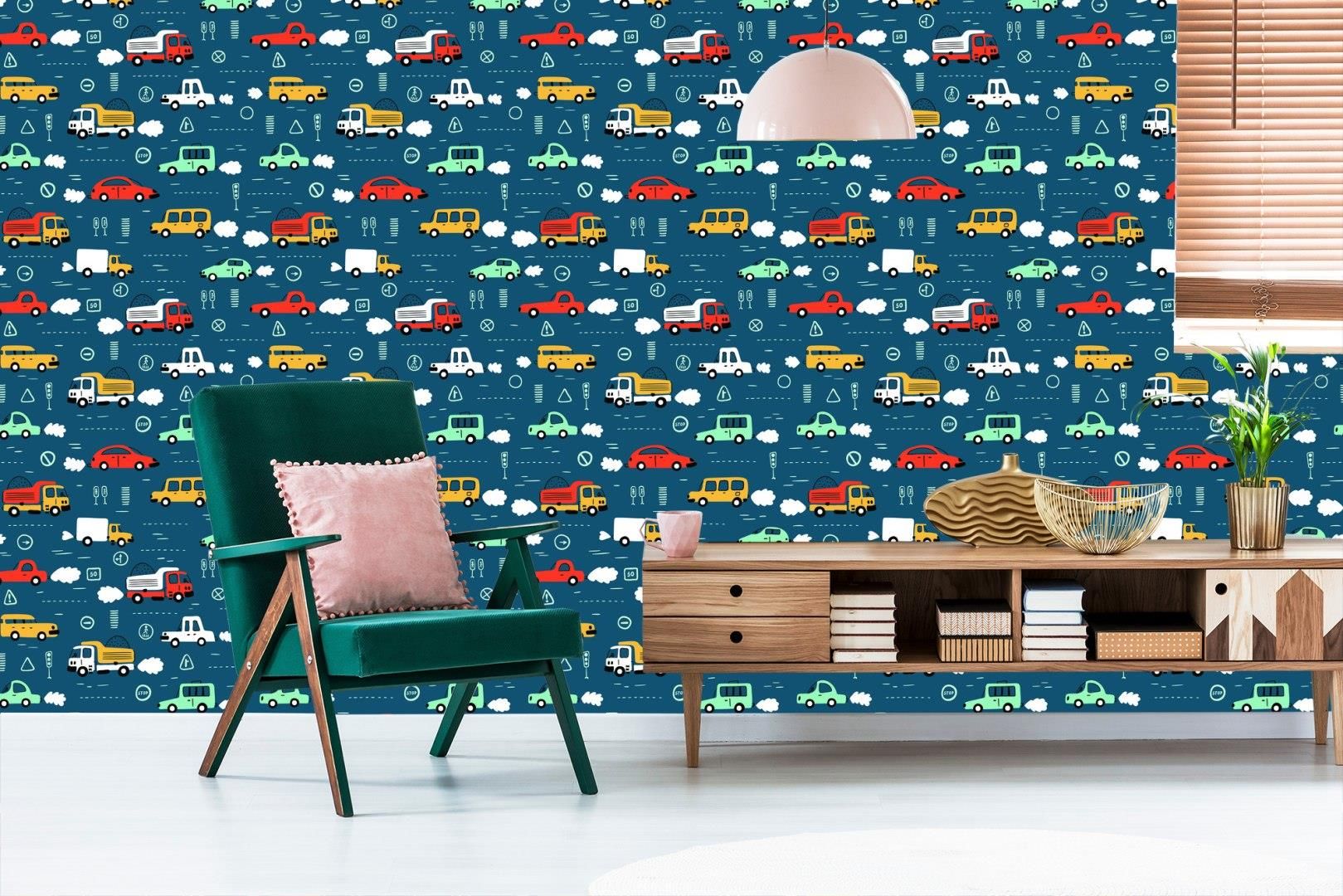 Emaga Tapeta Auta Kolorowe Samochody Pokój Dziecięcy - Opinie i ceny na ...