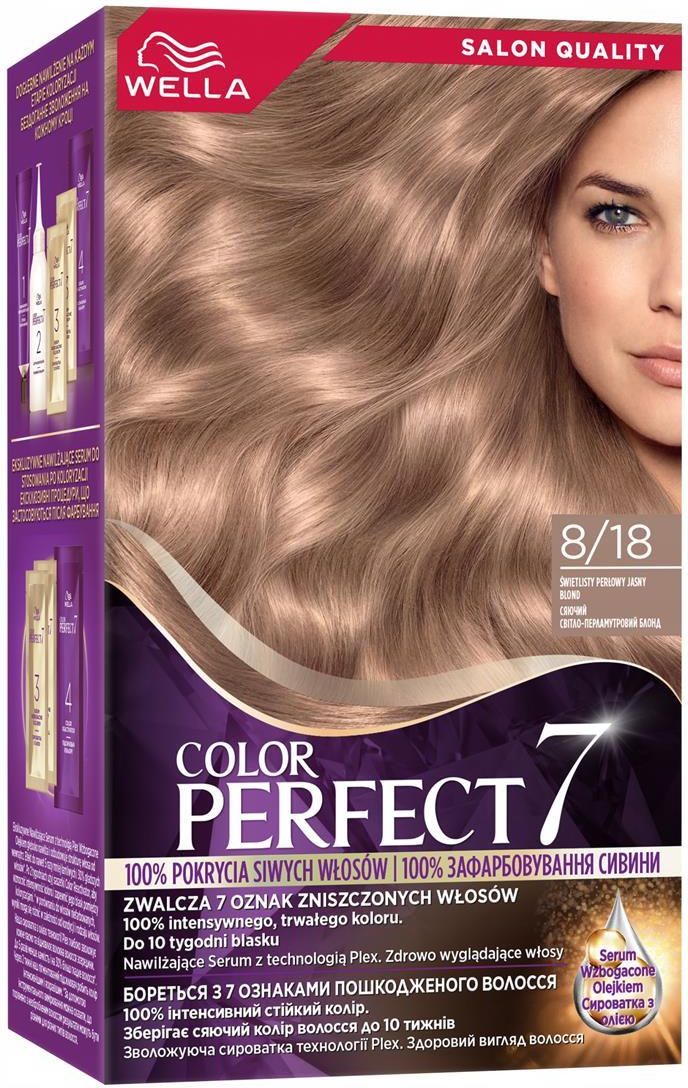 Wella Color Perfect 7 Farba Do Włosów 8/18 Świetlisty Perłowy Jasny ...