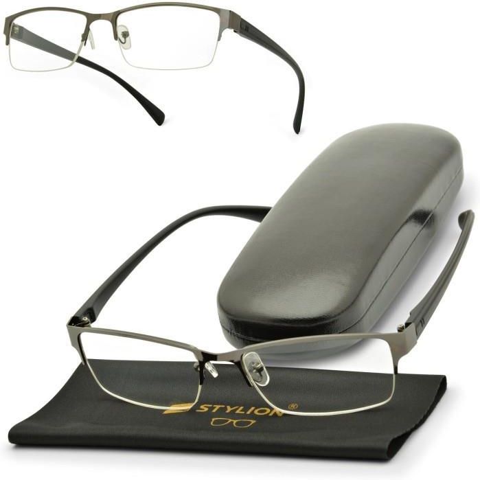 Stylion Plusy +3.00 Okulary Korekcyjne Żyłkowe Prostokątne Do Czytania ...