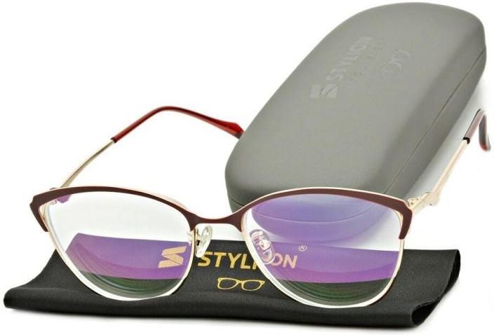 Stylion Minusy -2.00 Damskie Okulary Korekcyjne Z Antyrefleksem St317A ...