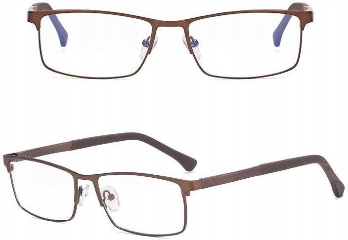 Stylion Męskie Aluminiowe Okulary Zerówki Do Komputera Blue Light ...