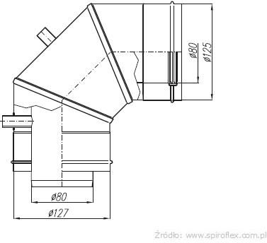 Spiroflex SX-TD-AAKB Adapter AK biały 80/125 do kotła ACV - opinie i ceny na Ceneo.pl