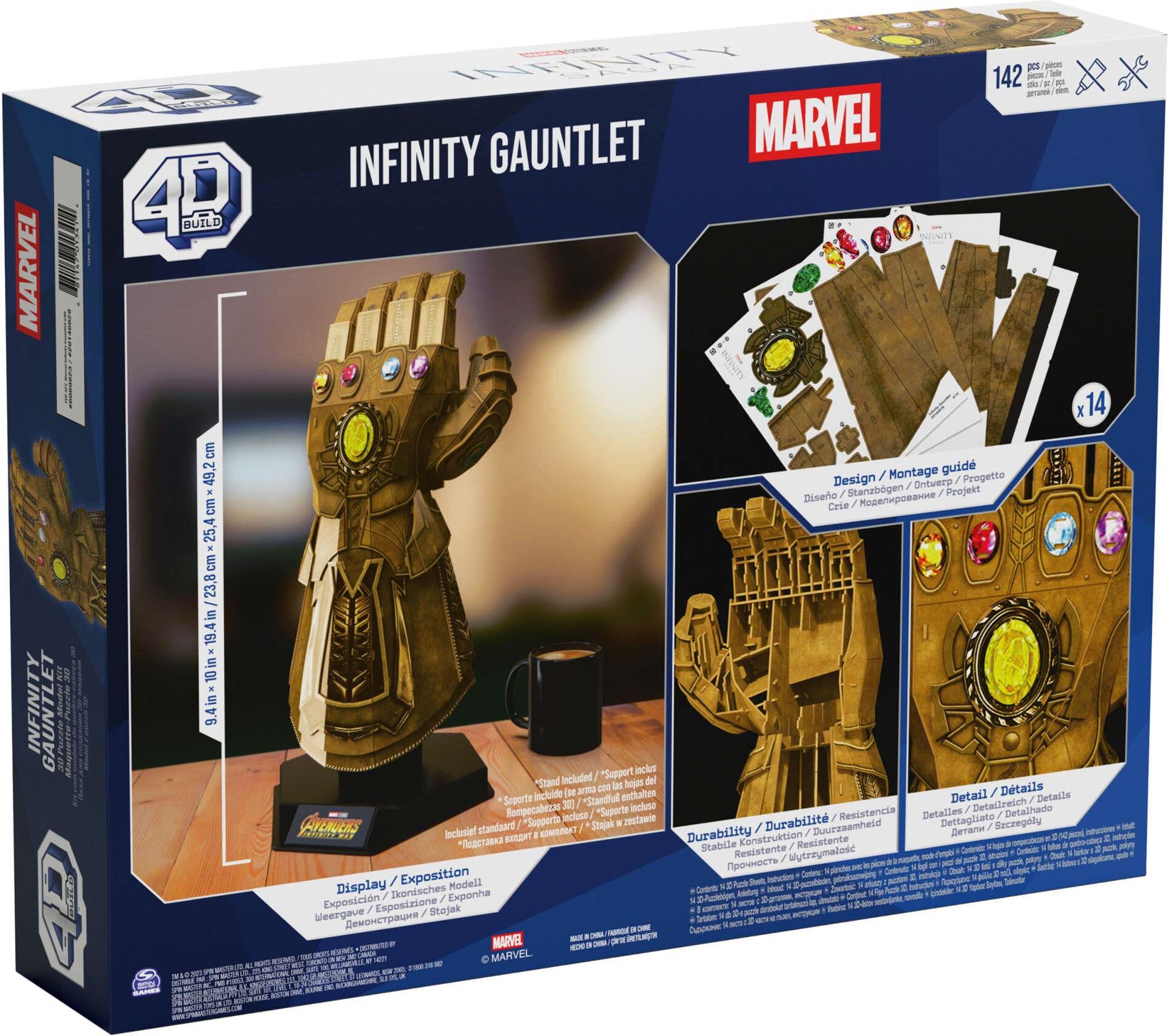 Puzzle 4D Build Marvel Infinity Gauntlet model 3D do złożenia - Ceny i ...
