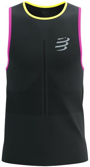 Compressport Koszulka Biegowa Pro Racing Singlet Black/Safe Yellow/Neo ...