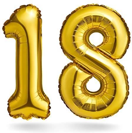 Balinco Balon Cyfra Zoty 100Cm Dekoracja Urodzinowa Urodzin Dla Dzieci ...