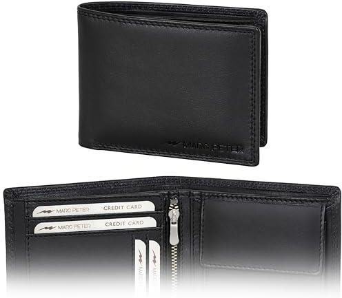 Marc Peter® Hanover portfel z prawdziwej skóry, portfel dla mężczyzn z ...
