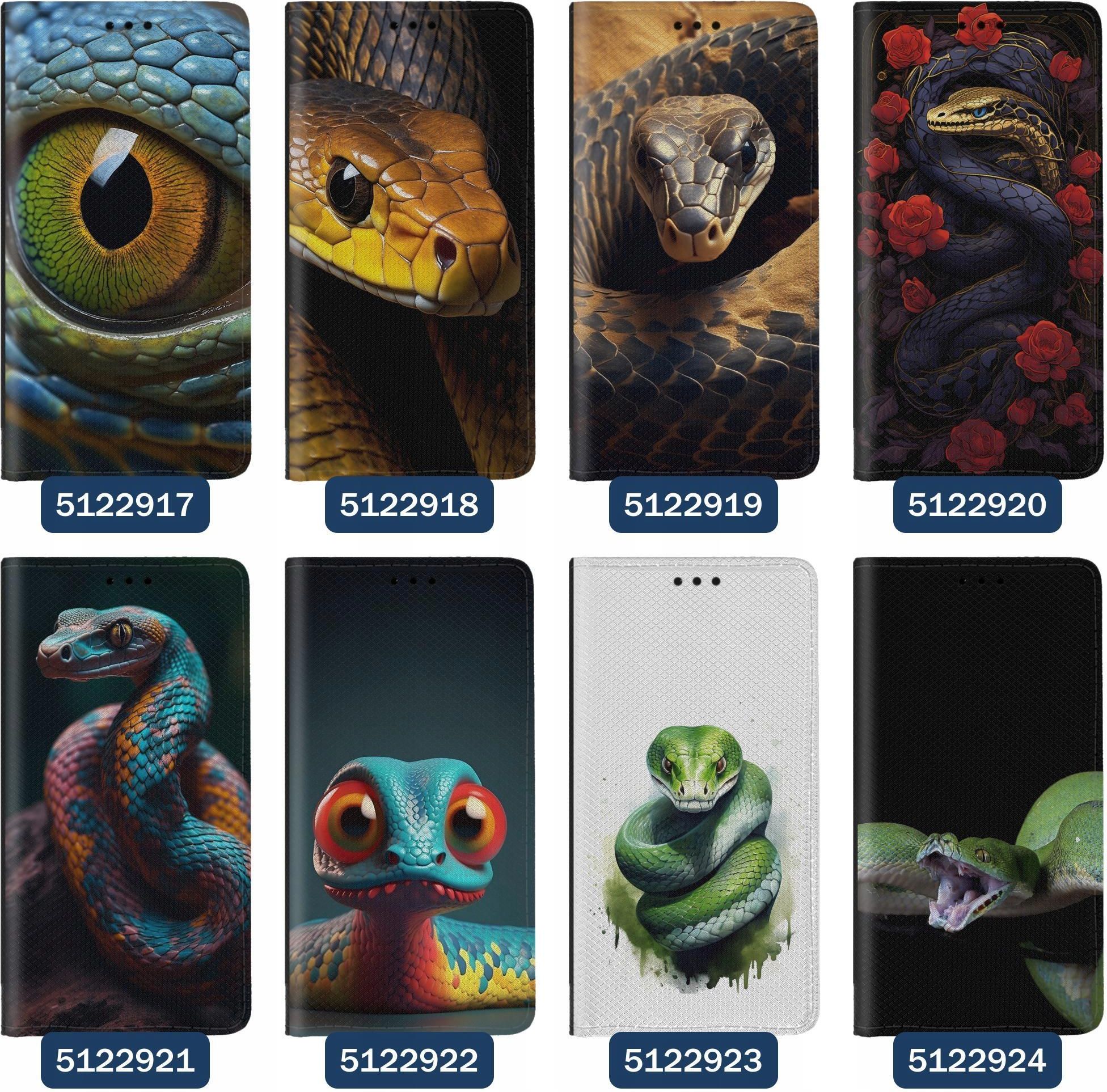 Superetui Etui Z Klapką Do Samsung Galaxy M15 Wąż Węże Kobra Snake ...