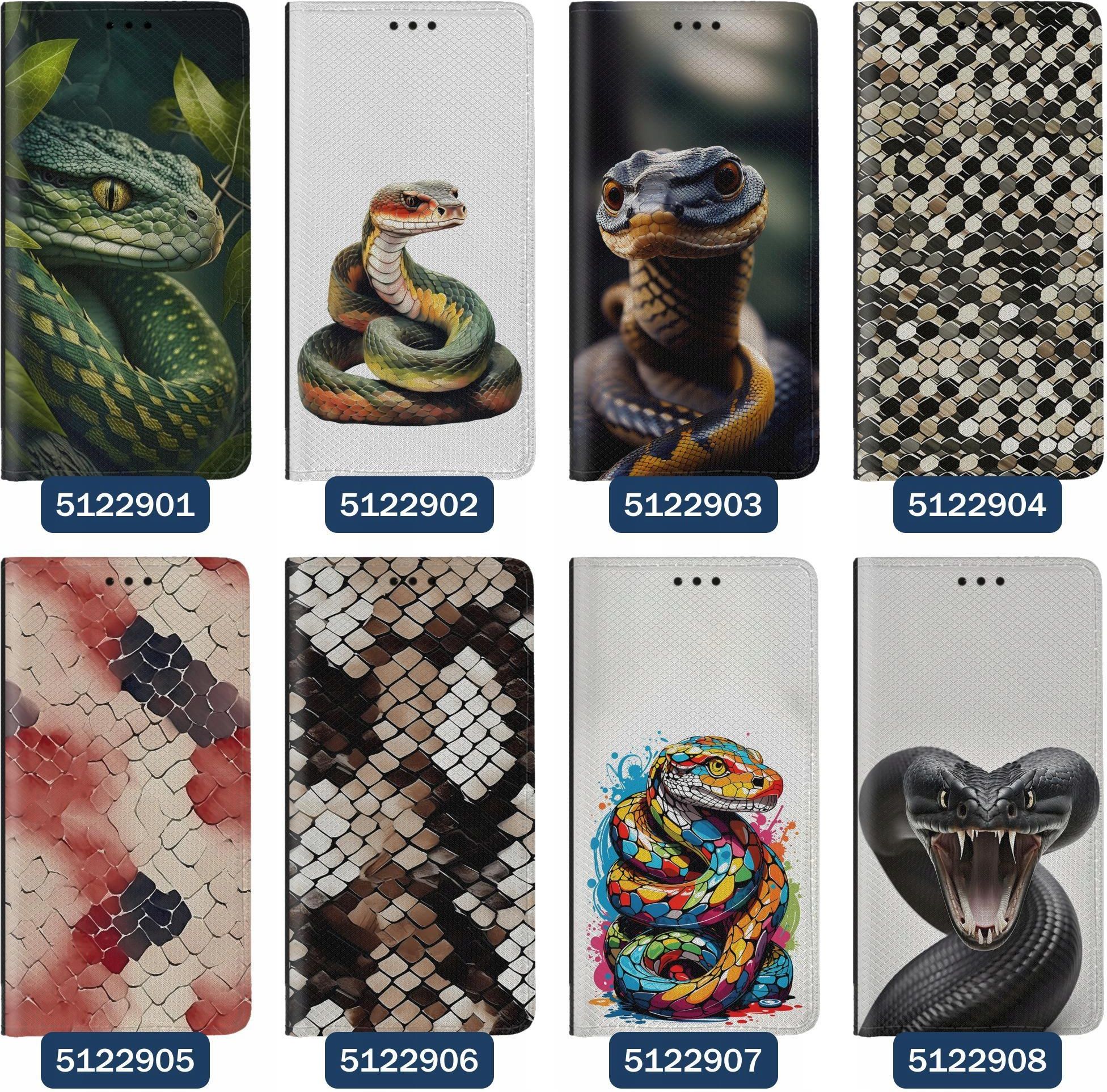 Superetui Etui Z Klapką Do Samsung Galaxy M15 Wąż Węże Kobra Snake ...
