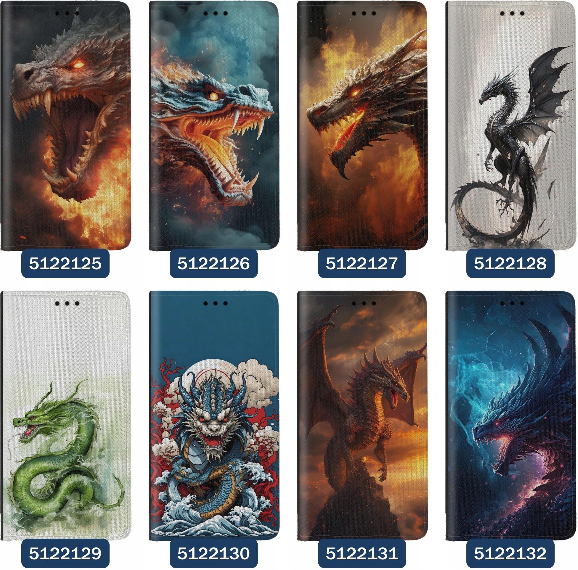 Superetui Etui Z Klapką Do Xiaomi Redmi Note 13 5G Smoki Smok Dragon ...