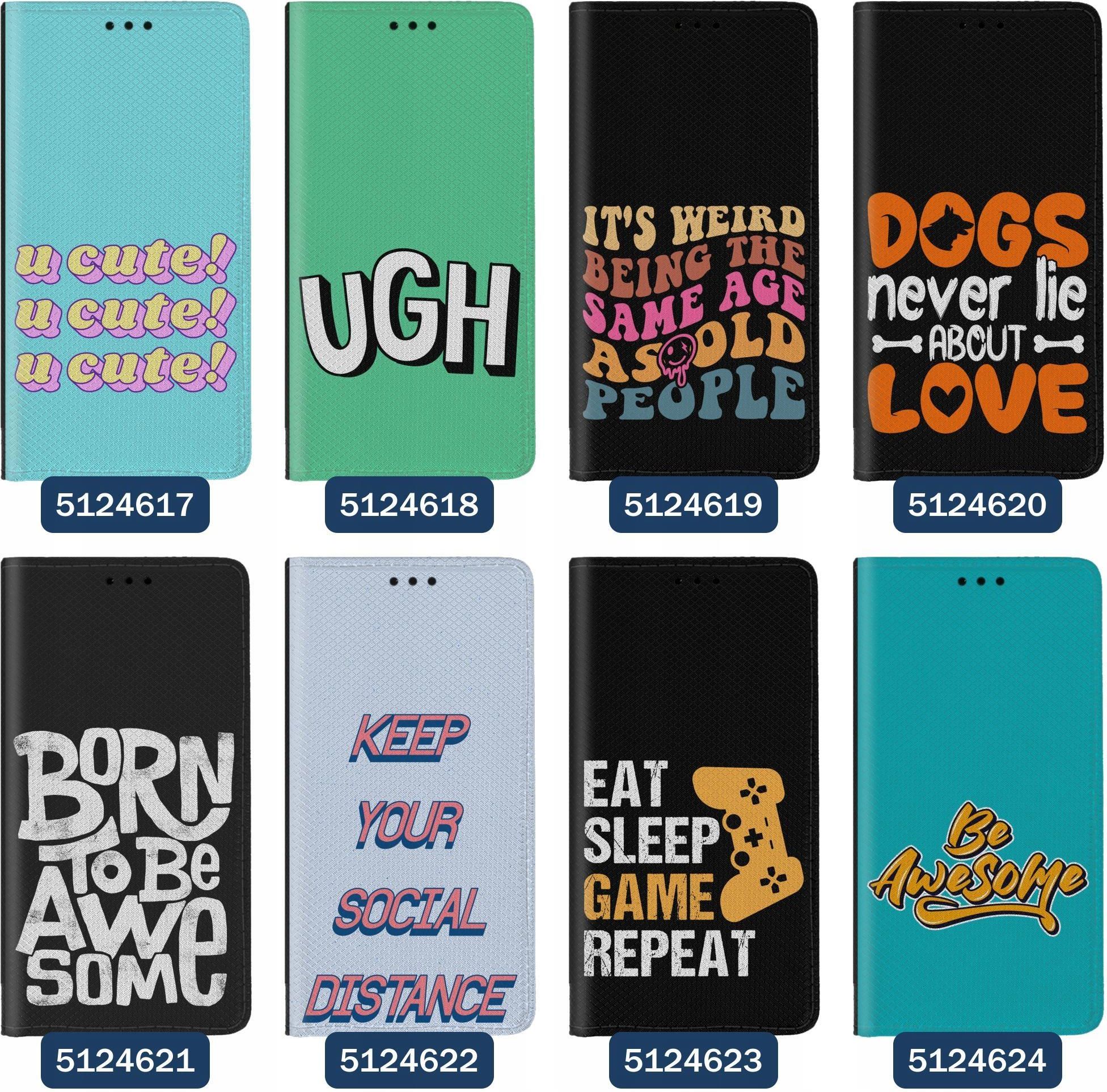 Superetui Etui Z Klapką Do Samsung Galaxy A34 Napisami Teksty Napisy ...